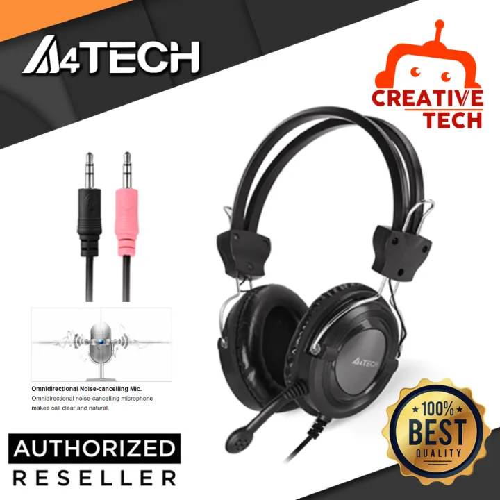 ORIGINAL A4Tech Stereo Headset with Mic HS-19 (Omnidirectional Noise ...