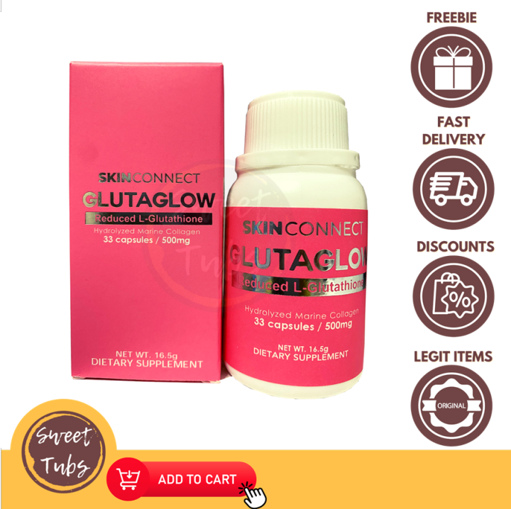Skin Connect GlutaGlow Reduced L-Glutathione 33 Capsule | Lazada PH