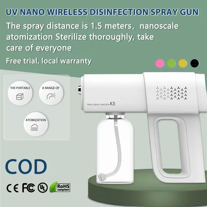 【local stock】 Nano Atomization K5 Wireless Nano Atomizer Disinfection ...