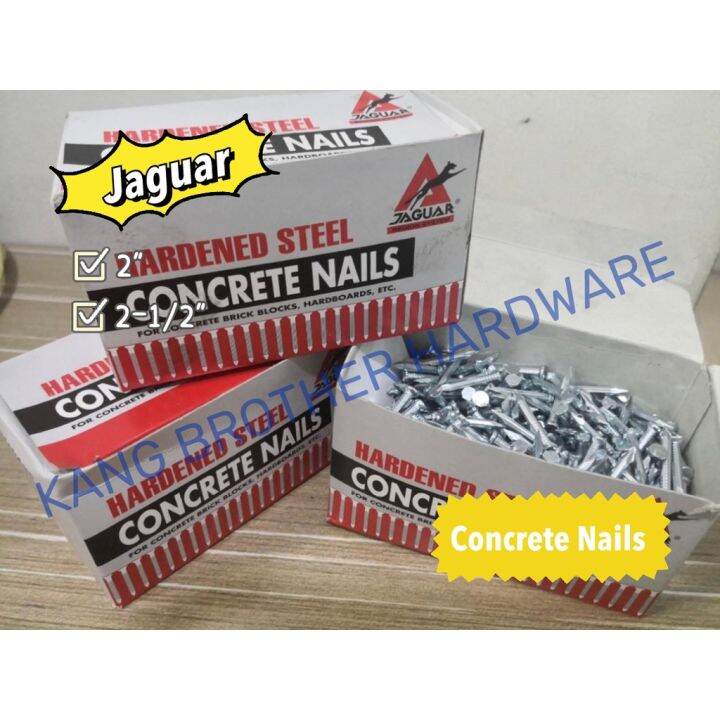 【Ready Stock】 Jaguar Hardened Steel Concrete Nail / Paku Simen / Paku ...