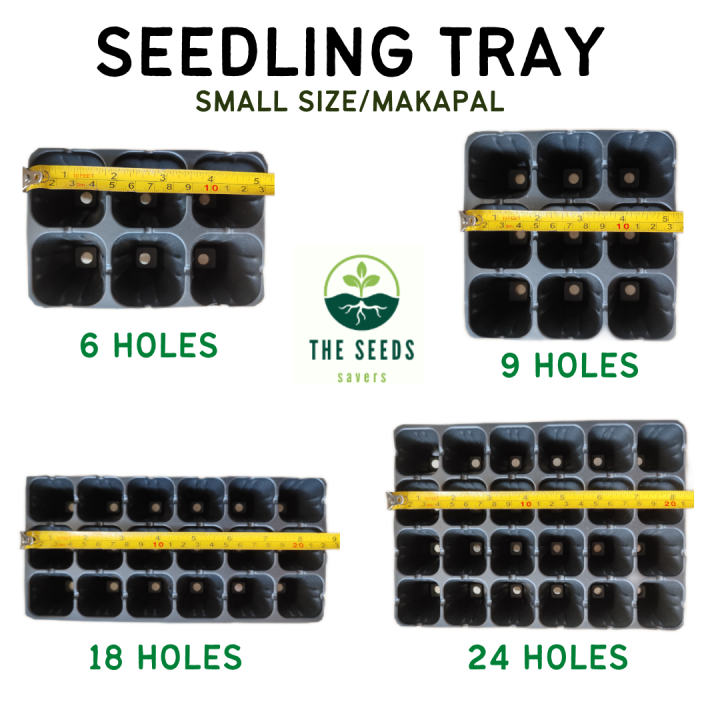 SEEDLING TRAY FOR PLANTING ( 6, 9, 18, 24, HOLES} SMALL SIZE/MAKAPAL ...
