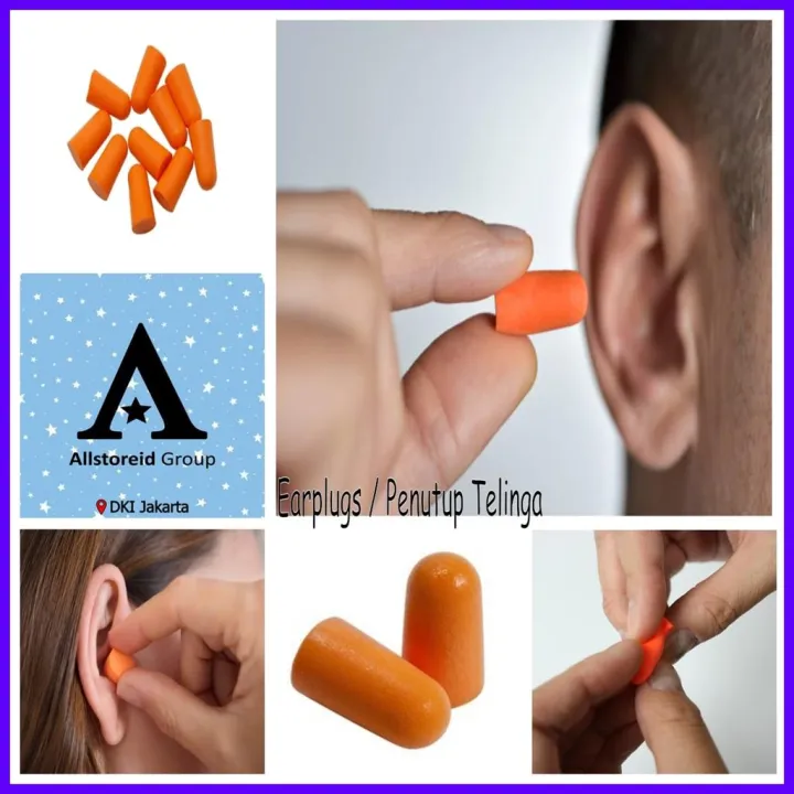 Earplugs / Penutup Telinga / Busa Penyumbat Telinga | Lazada Indonesia