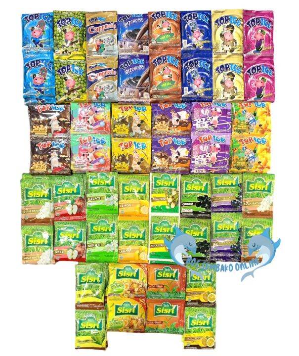 Top Ice Teh Sisri Renceng Isi 10 All Varian Rasa Bukan Pop Ice Coklat ...