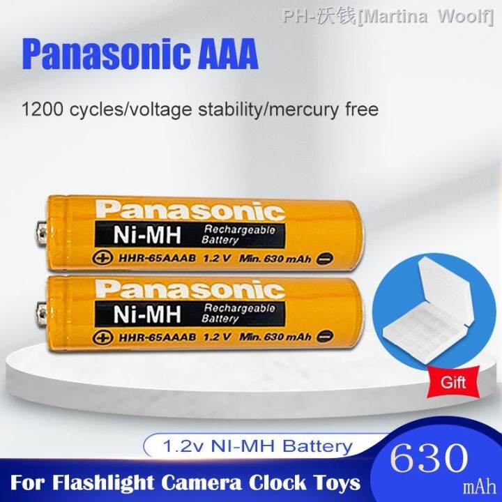 Original Panasonic 1.2V 630mAh AAA NI-MH Rechargeable Battery For ...