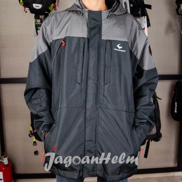 RESPIRO JAKET GREENLAND | BLACK GREY | RESPIRO MOTOR JACKET | Lazada ...