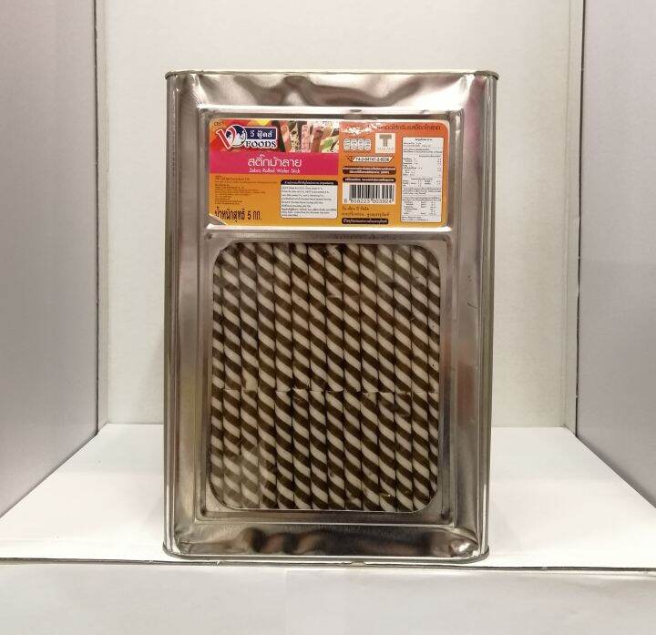 Biscuit Tin Zebra Rolled Wafer Stick 5kg | Lazada