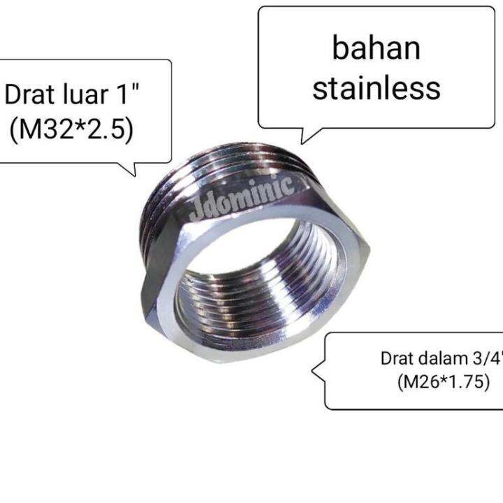 Konverter Drat Luar 1 - Ulir Dalam 3/4 Inc Inchi In Pengubah Thread ...