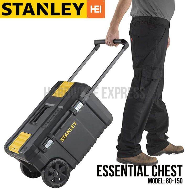 STANLEY 80-150 Essential Chest Tool Box Toolbox w/ Wheels | Lazada PH