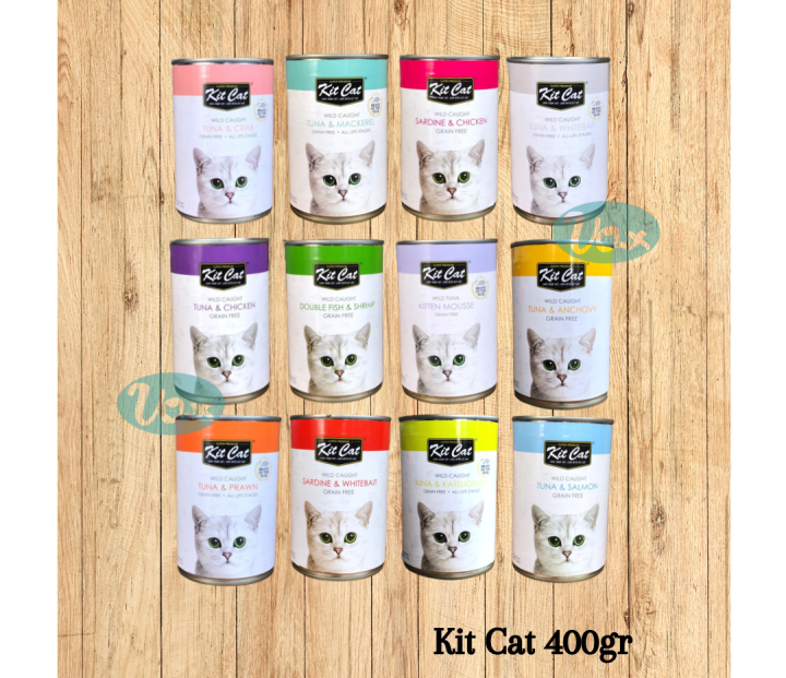 Kit Cat Can Food 400gr - Makanan Kucing Wet Food Kaleng Basah | Lazada ...