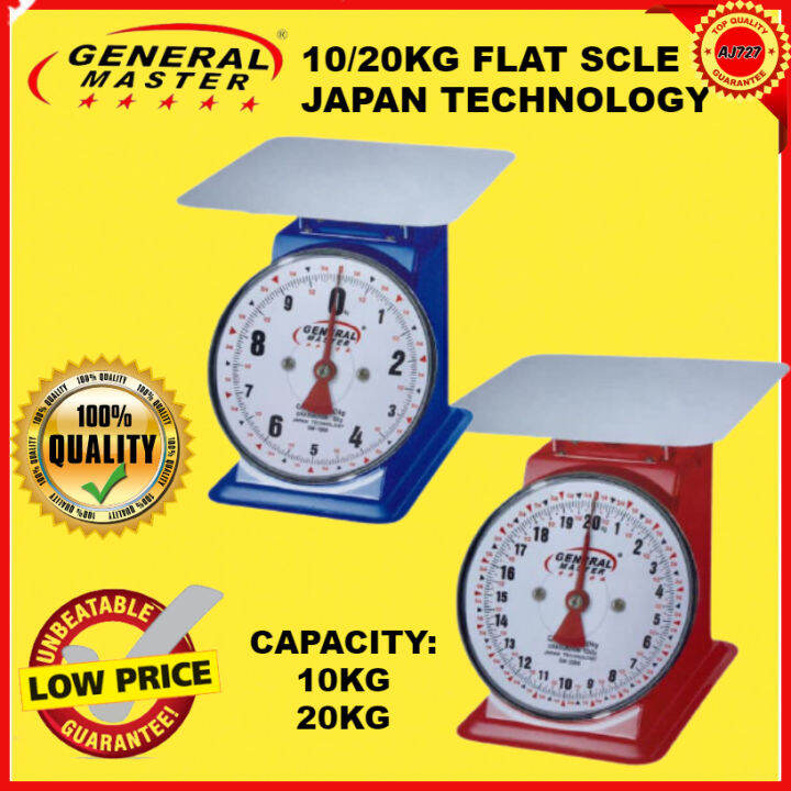 10KG/20KG FLAT General Master Dial Spring Weighing Scale HIGH QUALITY ...