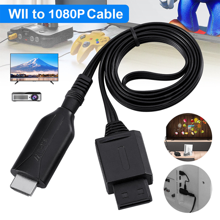 UnVug 1M Wii to HDMI Adapter Converter w/ USB Cable High Speed Game ...