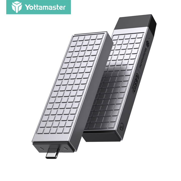 Yottamaster 10Gbps Dual Protocol SSD case for M.2 NVMe & SATA SSD USB 3 ...