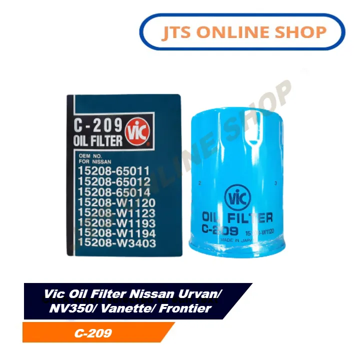 Vic Oil Filter C-209 Nissan Urvan/ NV350/ Vanette/ Frontier (C209 ...