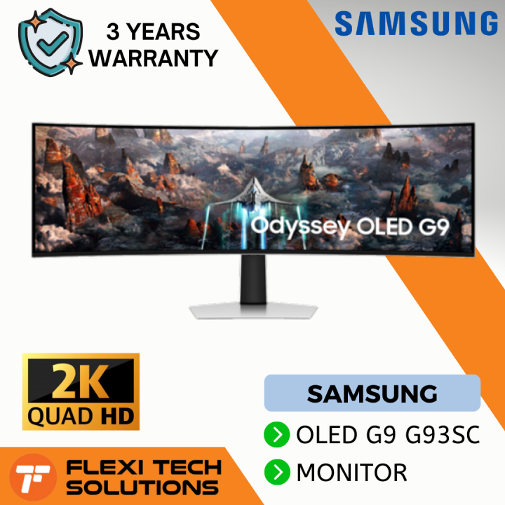 Flexi Tech SAMSUNG 49” Odyssey OLED G9 G93SC DQHD 5120 x 1440 240Hz ...