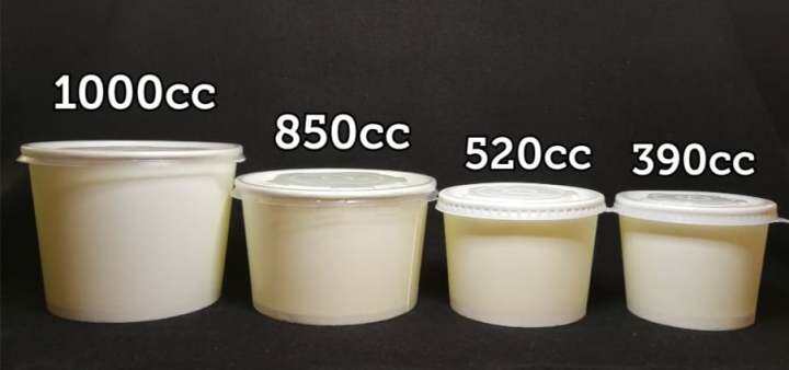 Paper Bowl with Lid 850cc , 1000cc 50sets/pack | Lazada PH