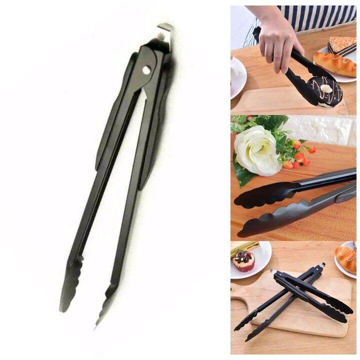Pencapit Makanan import Capit Gorengan Coating Hitam | Lazada Indonesia