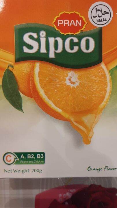 Pran-Sipco-Orange Flavor 200g | Lazada