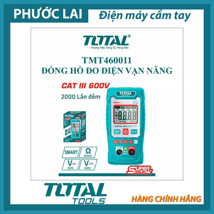Đồng hồ đo điện vạn năng (Chính hãng) TOTAL TMT460011 | Lazada.vn