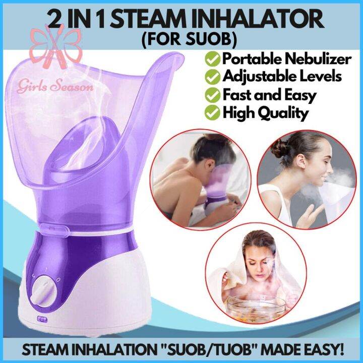 5 in 1 Steam Inhaler for "SUOB"/"TUOB" Portable Nebulizer Facial Steam Inhalation for Asthma ...