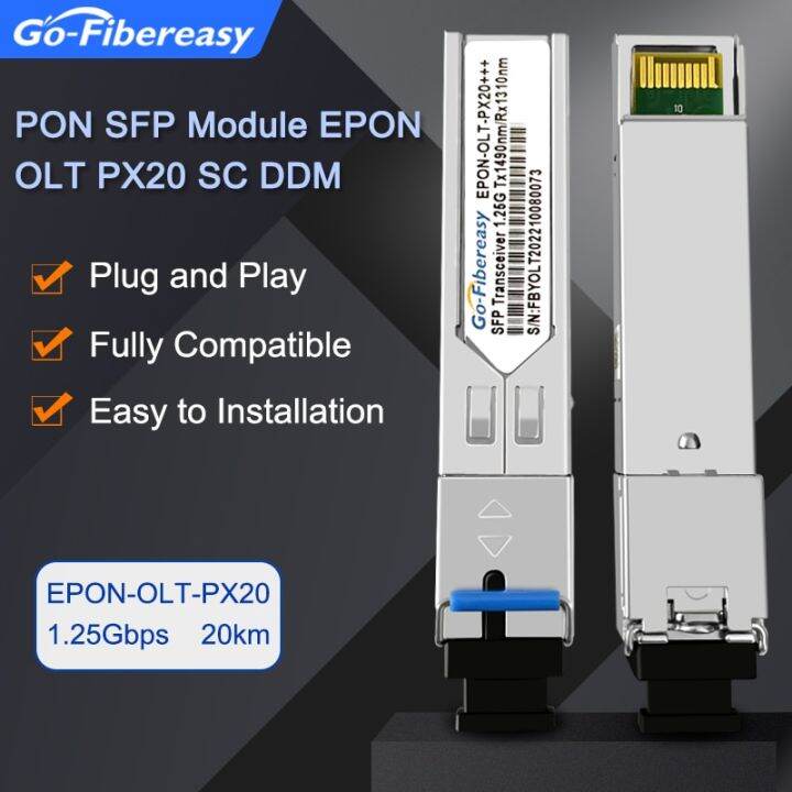 โมดูล SFP EPON OLT 1.25G 1490/1310Nm PX20 +/PX20 ++/PX20 +++ 20Km GPON ...