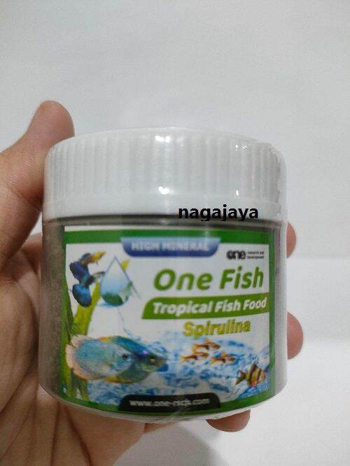 makanan ikan pelet ikan one fish tropical spirulina makanan ikan kecil ...