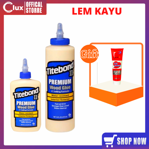 Lem kayu Titebond II, Lem kayu super kuat tahan air standar AS tahan ...