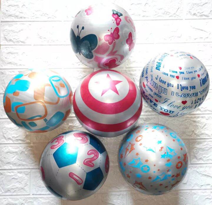 Inflatable Rubber Bouncing Balls For Kids Random Colors and Design ...