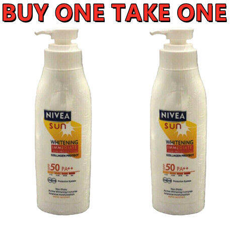 clear.shop (2 bottle) Nivea Sun Whitening Collagen Lotion 400ml | Lazada PH