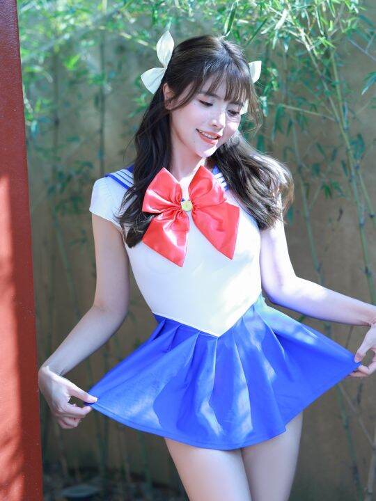 Sailor Moon Cosplay Women's Water Ice Moon Cos One-Piece Swimsuit Anime ...