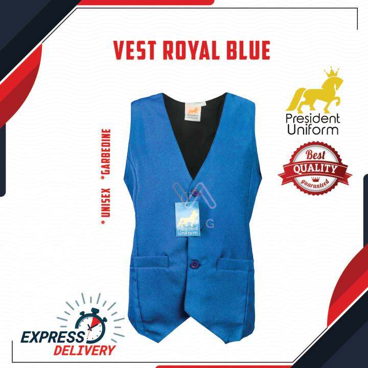 VEST ROYAL BLUE PENGAWAS READY STOCK !!! VEST SEKOLAH RENDAH DAN ...