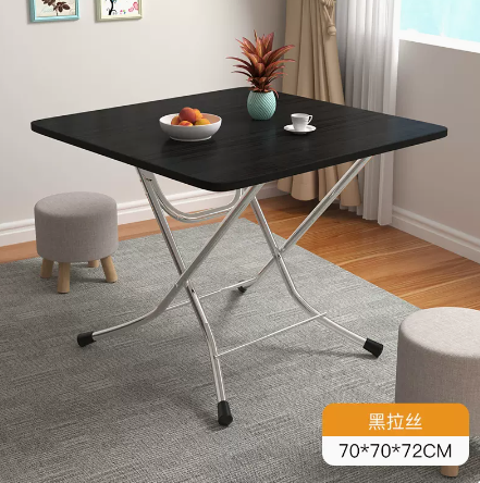 Folding table foldable home eating small table dining table portable ...