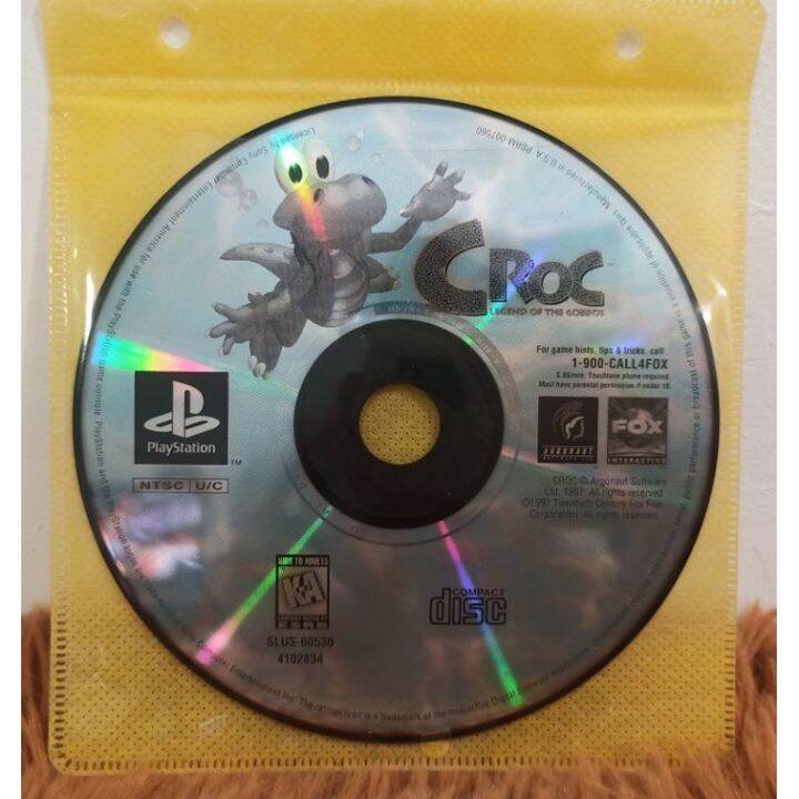 PS1 Croc Legend of the Gobbos NTSC U/C (Disc Only) | Lazada PH