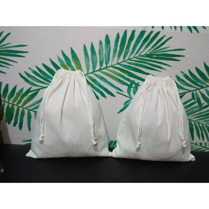Plain Katsa Drawstring Gift Bag String Pouch Canvas | Lazada PH