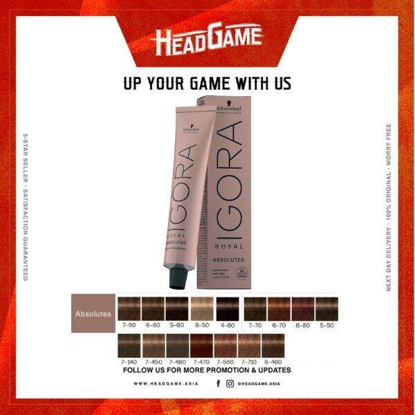 Schwarzkopf Igora Royal Absolutes Brown Series Color Tube 60ml (x-50, x ...