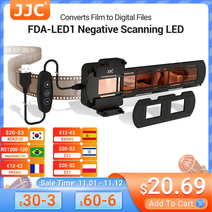 JJC Negatives Scanning LED Light Set Kit 35mm Film Scanner with Strips ...