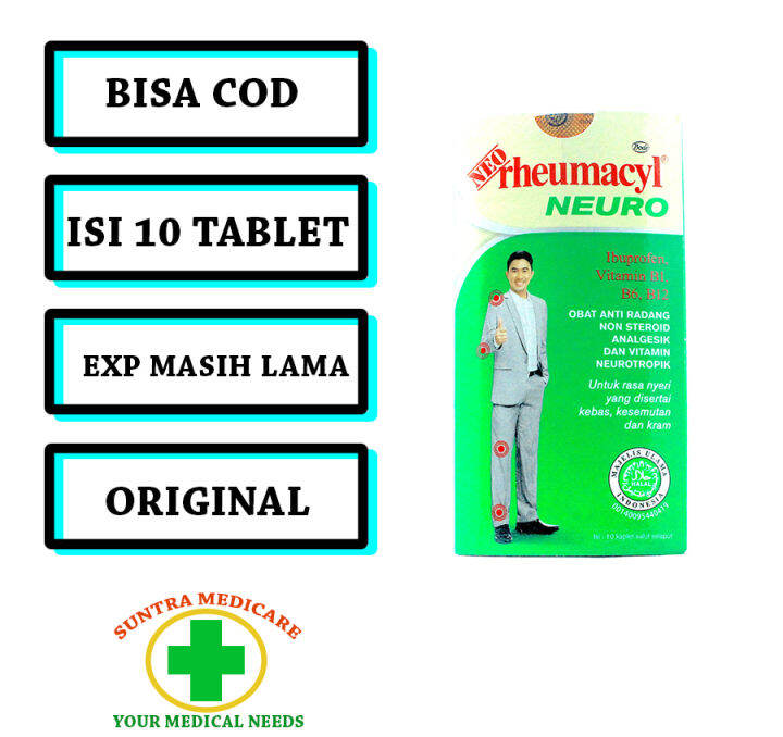 Neo Rheumacyl Neuro untuk nyeri otot kesemutan isi 10 tablet | Lazada ...