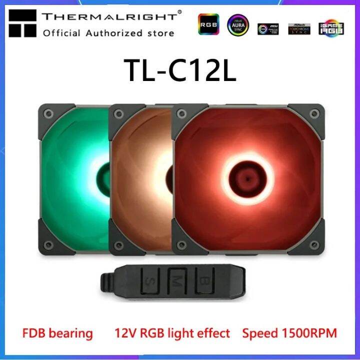 Thermalright TL-C12L 3-In-1 120Mm Cooling Fan RGB 12V 4Pin PWM Silent ...
