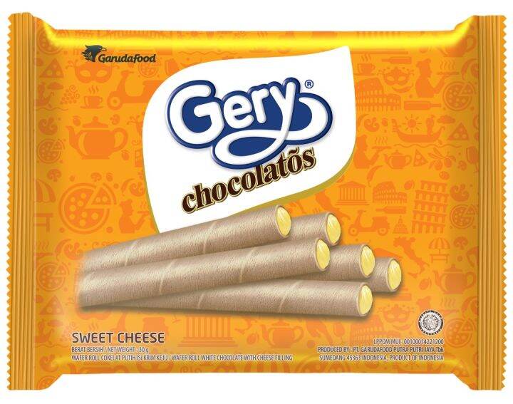 Gery MINI Cheese Chocolato's Wafer Roll (24gm x 10Pkts) | Lazada