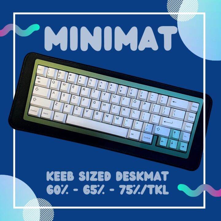MiniMat l 60 /65 /75 -TKL Keyboard-sized Deskmats - 4mm Keyboard Mat ...