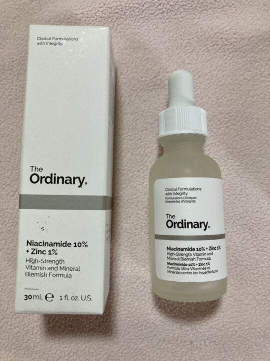 The Ordinary Niacinamide 10% + Zinc 1% - High-Strength Vitamin and ...