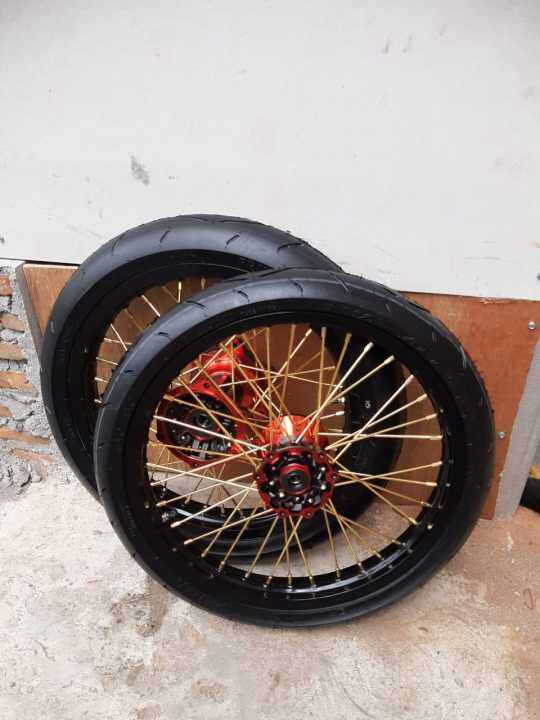 roda herex WR155 Ring 17 wheelset semi cacing wr 155 ukur 160 185 ban ...