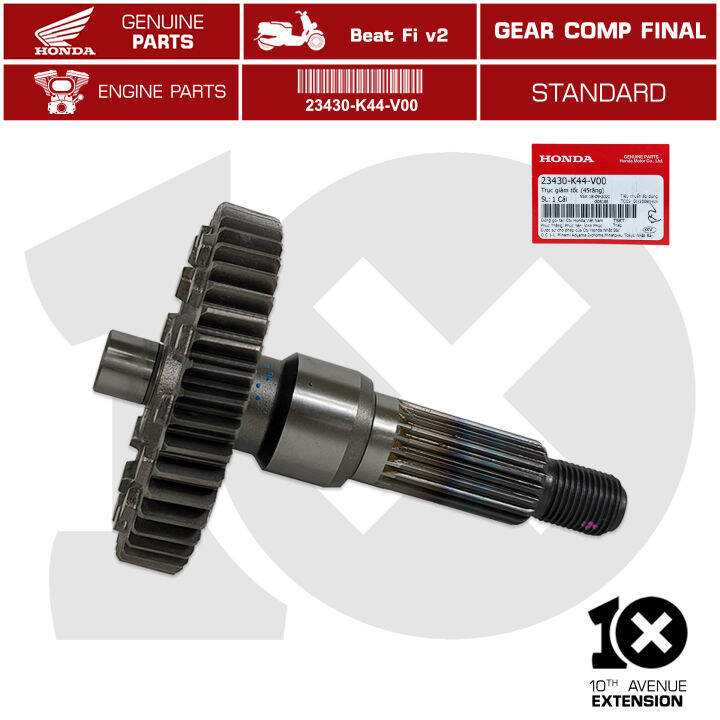 HONDA Genuine Gear Comp Final Part No.23430-K44-V00 for Beat Fi V2 ...