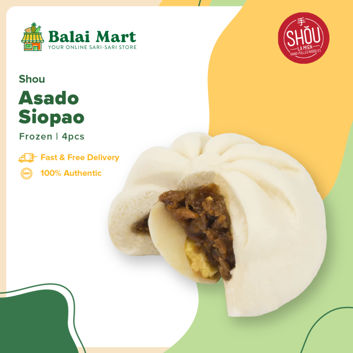 Shou Frozen Asado Siopao 4pcs - Frozen Dimsum | Lazada PH
