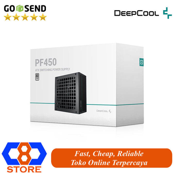 PSU PC PSU DEEPCOOL POWER SUPPLY DEEPCOOL PF450 PF-450 450W 80+ RESMI ...