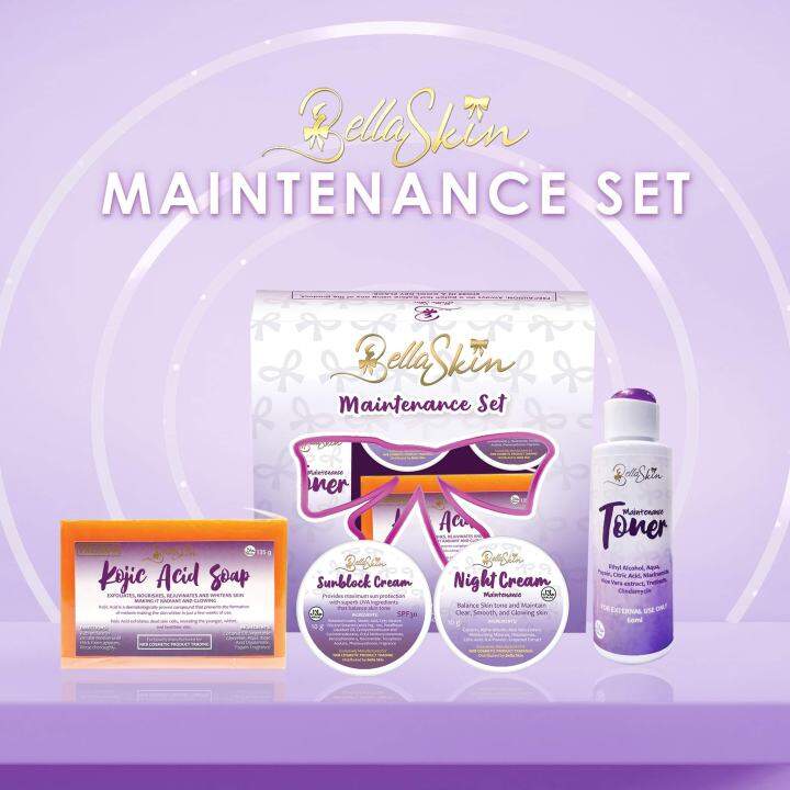 Bella Skin Maintenance Whitening Glowing Set | Lazada PH