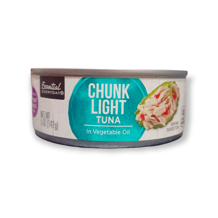 (USA) Essential Everyday Chunk Light Tuna in Vegetable Oil. 142 grams. | Lazada PH