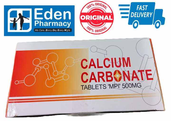 Calcium carbonate 500mg/ MPI calcium/ duopharma calsonate 500mg | Lazada