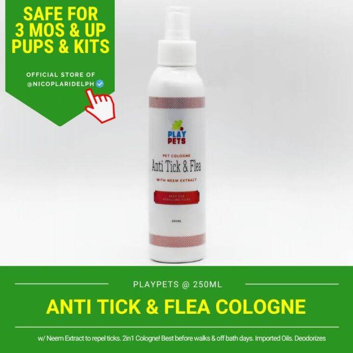 Playpets 2 in 1 Anti Tick and Flea Cologne for Long Lasting Good ...