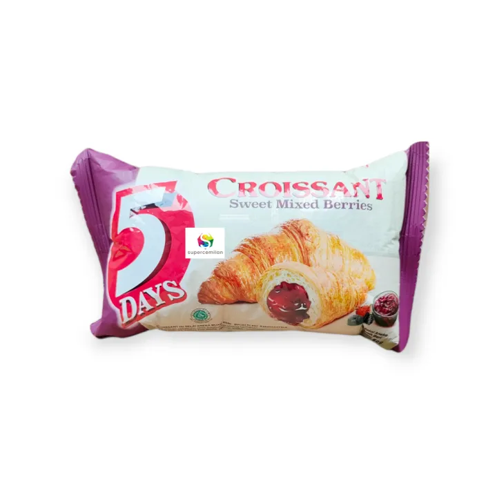 5Days / 5 Days Roti Croissant Sweet Mixed Berries 60 Gram | Lazada ...
