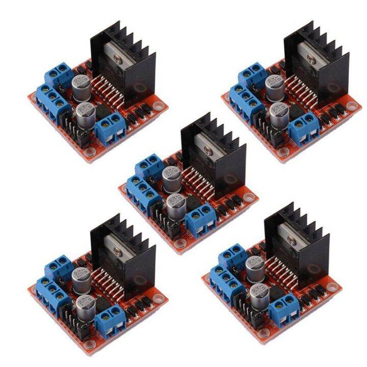 5 PCS L298N Motor Drive Controller Board DC Dual H-Bridge Robot Stepper ...